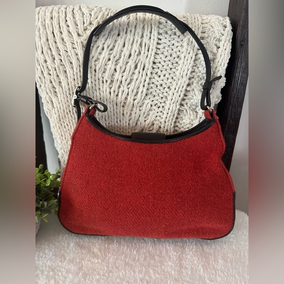 Coach | Bags | Vintage Coach Wool Shoulder Purse | Poshmark